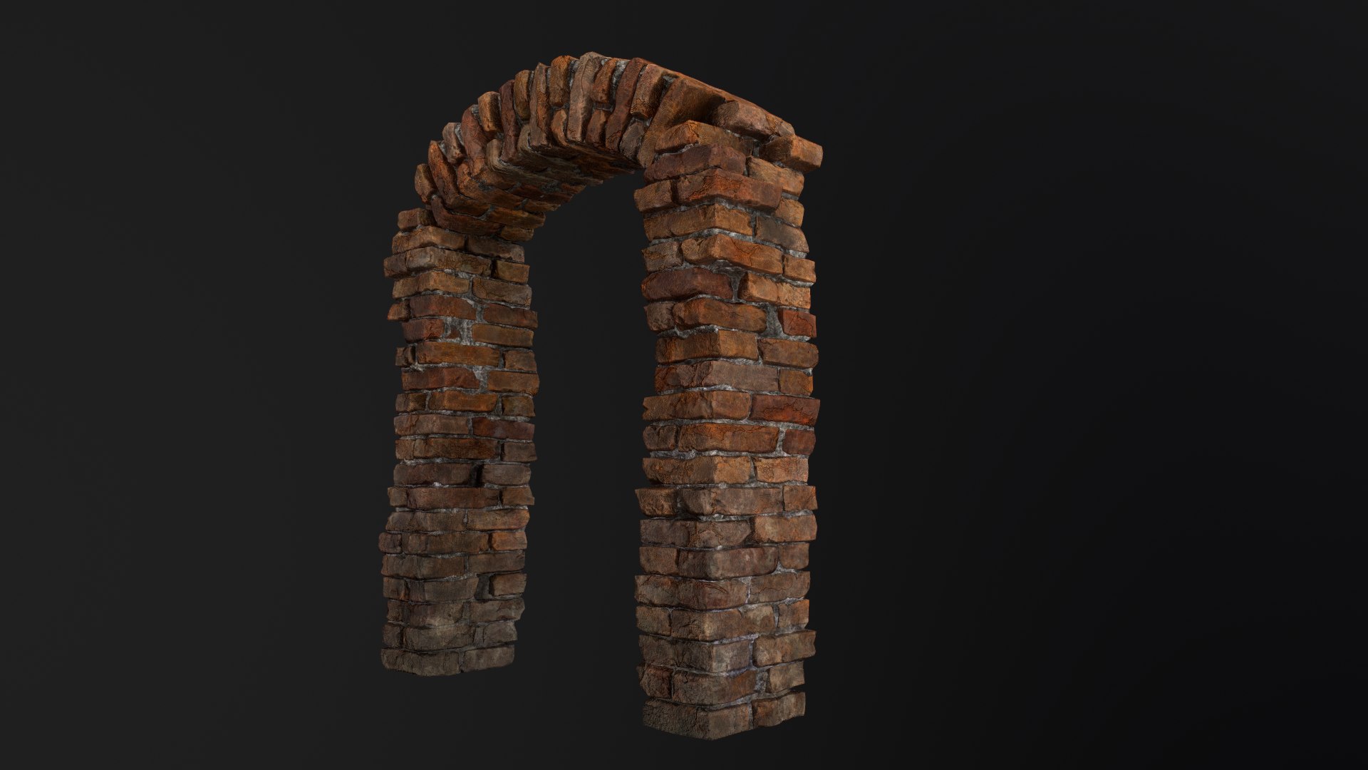 3D Old Brick Arch - TurboSquid 1573245