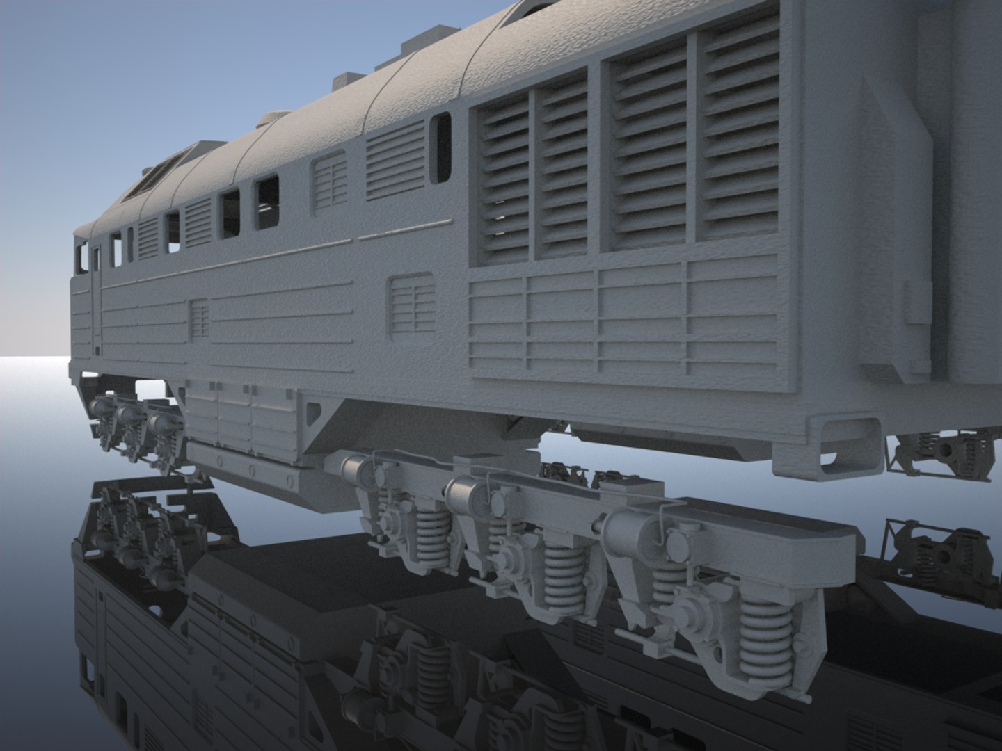 3d Model Russian Diesel Locomotive 2te116