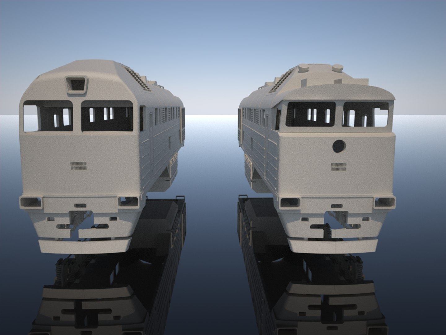 3d Model Russian Diesel Locomotive 2te116