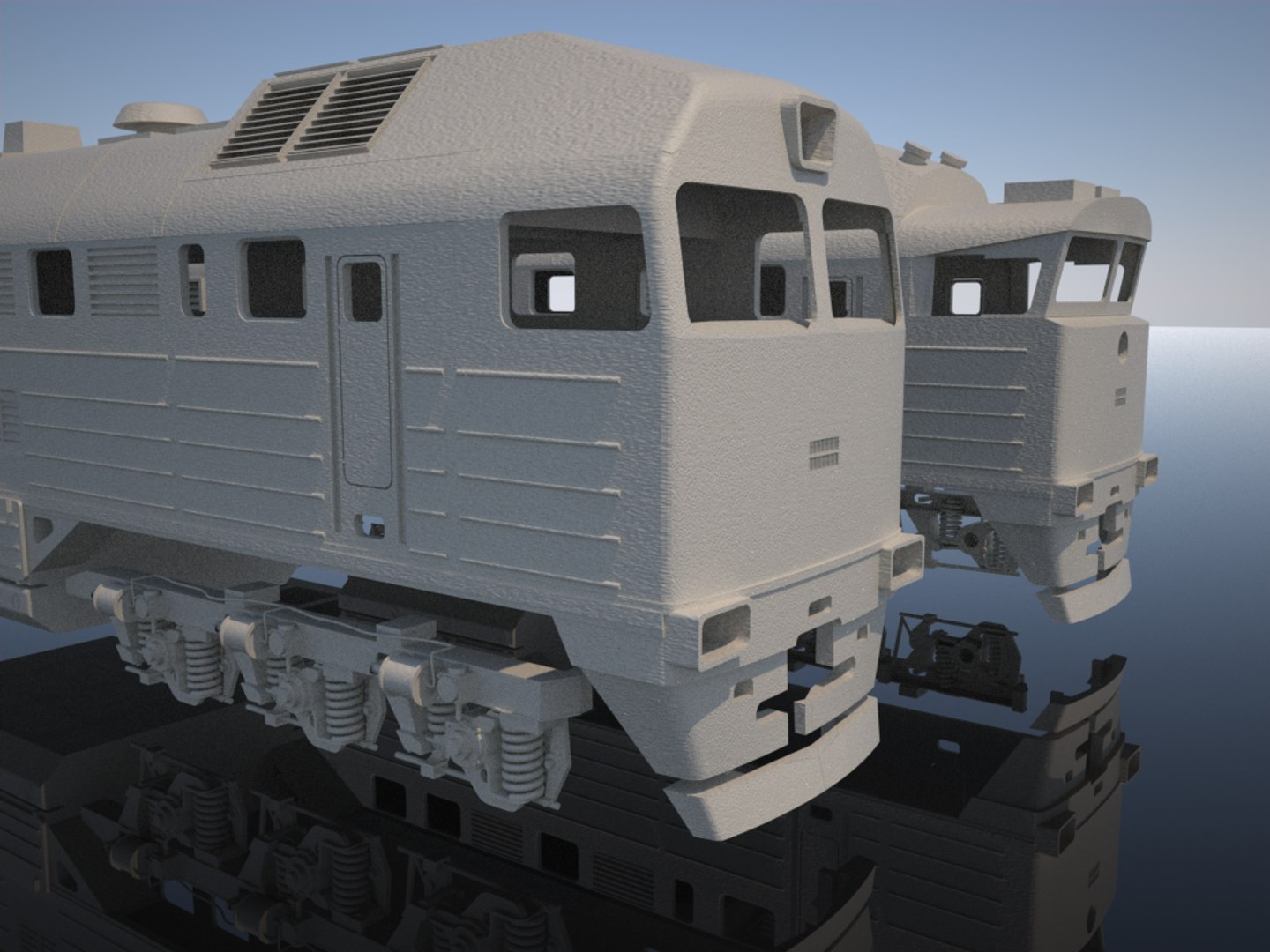 3d Model Russian Diesel Locomotive 2te116