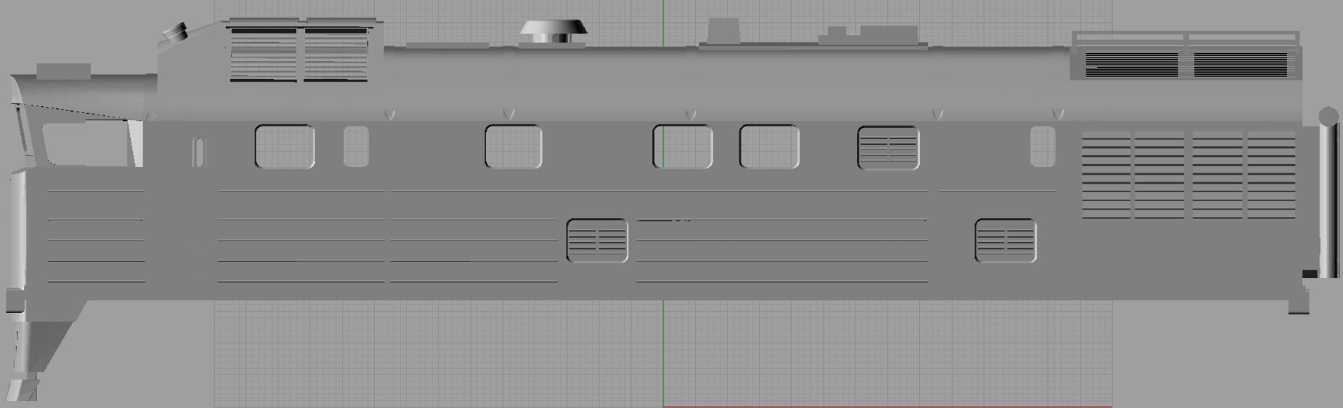 3d Model Russian Diesel Locomotive 2te116