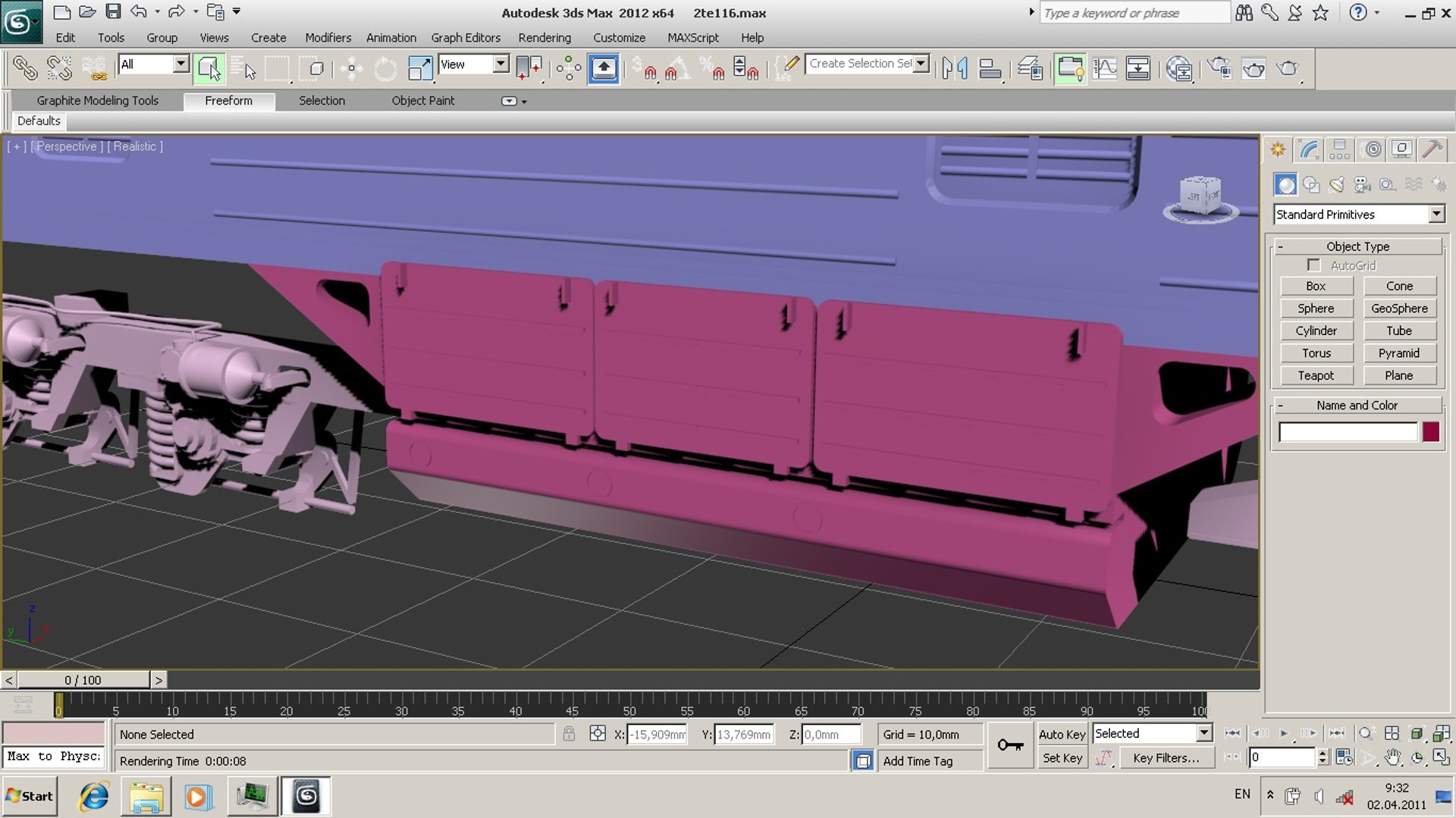 3d Model Russian Diesel Locomotive 2te116
