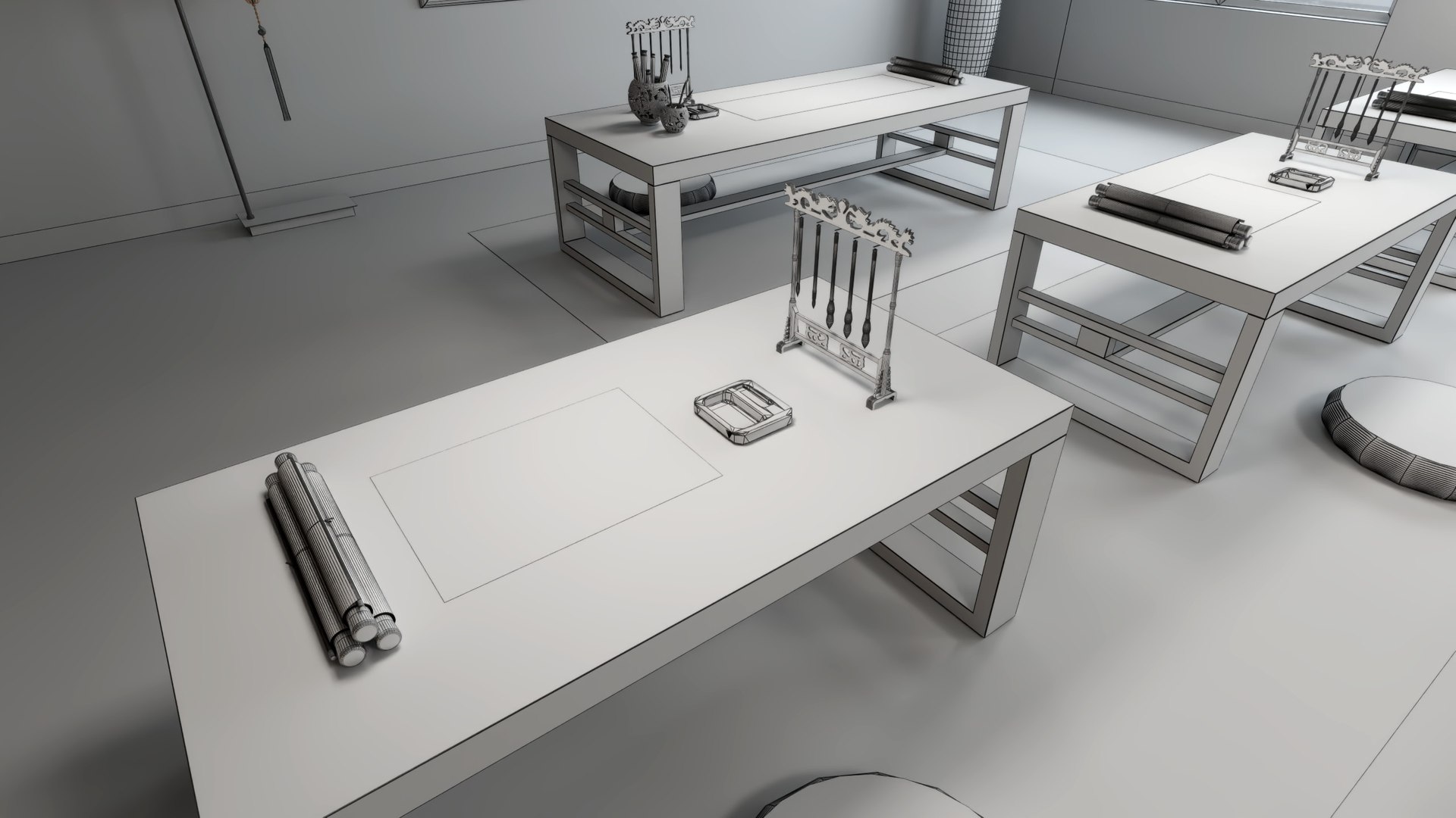 3D Japanese Style Classroom School - TurboSquid 2390909