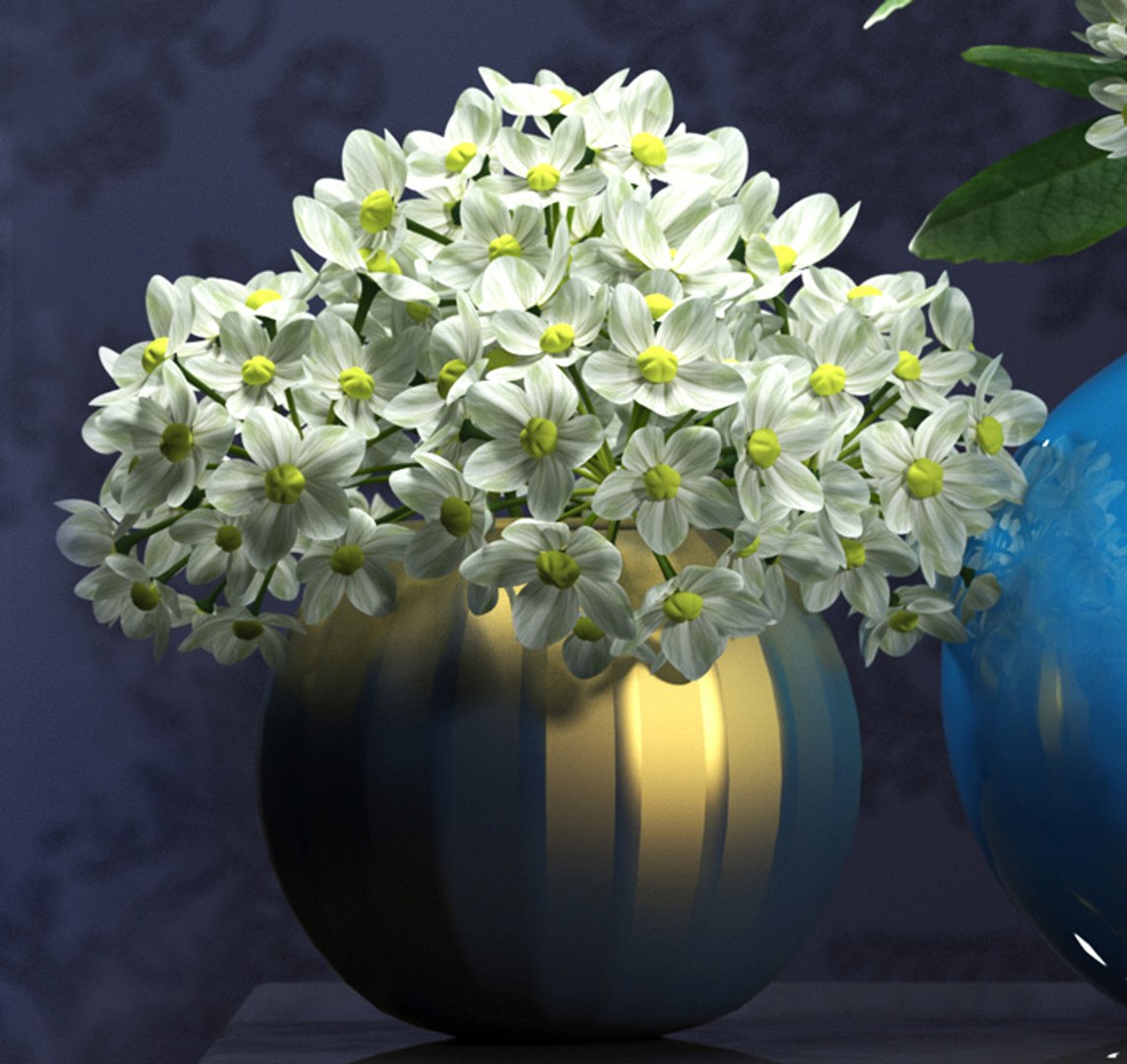 3d Model Flower Vase Set