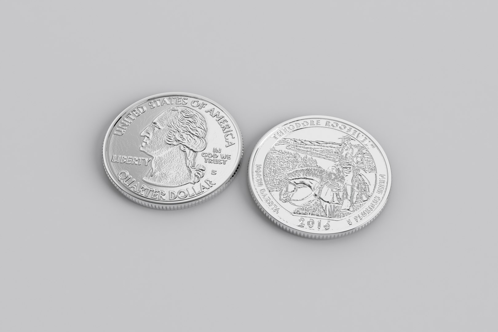 Quarter 3D Model - TurboSquid 1852087