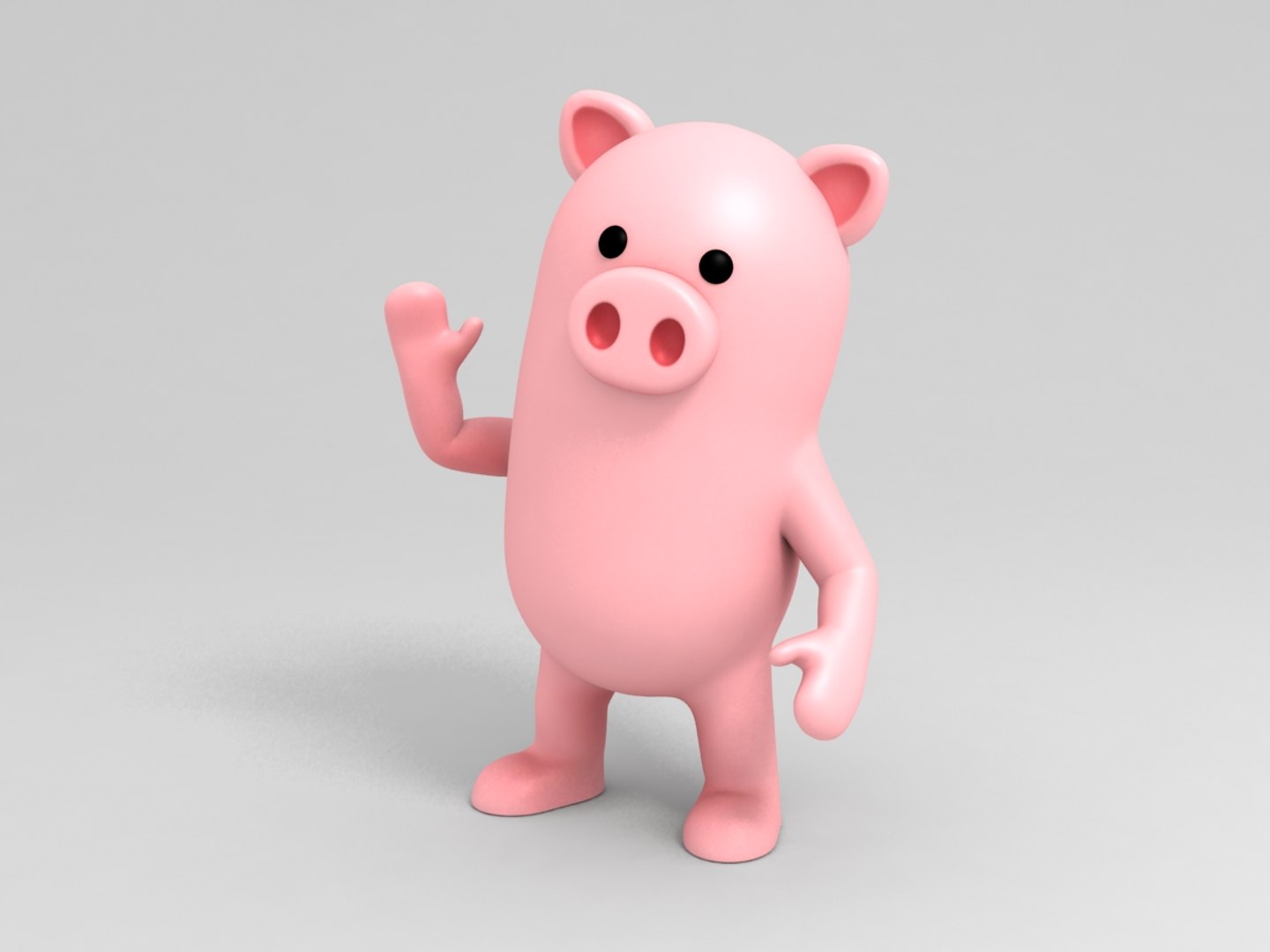 Pig Character Cartoon 3D - TurboSquid 1252903