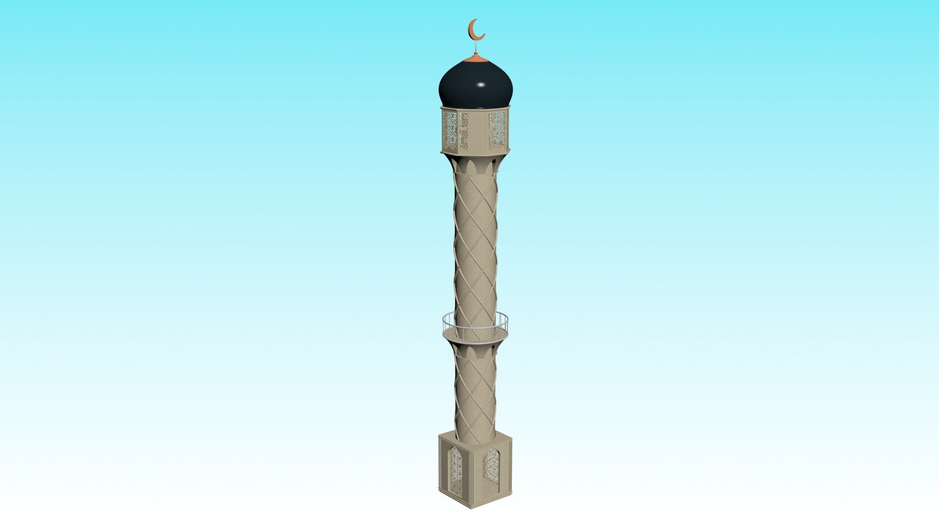 MOSQUE MINAR 3D Model - TurboSquid 2226919