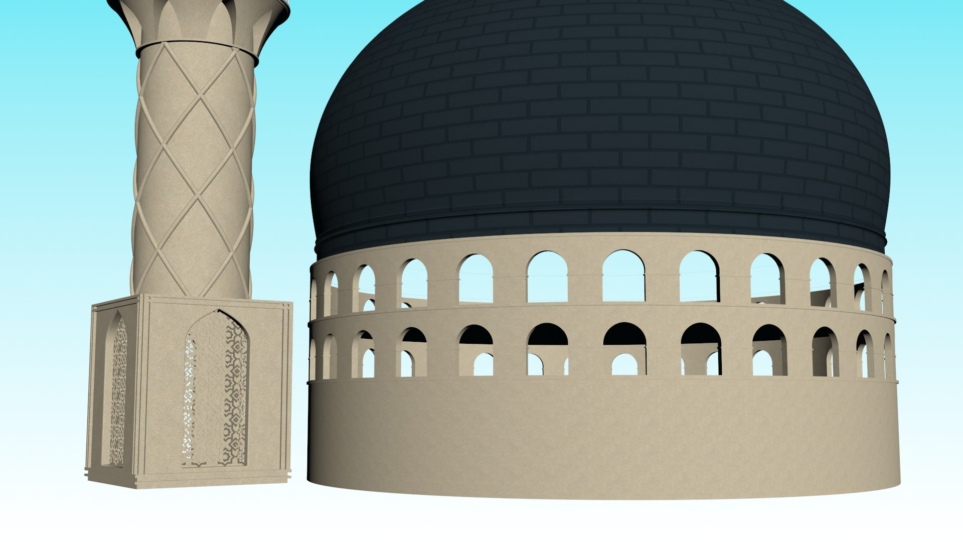 MOSQUE MINAR 3D Model - TurboSquid 2226919