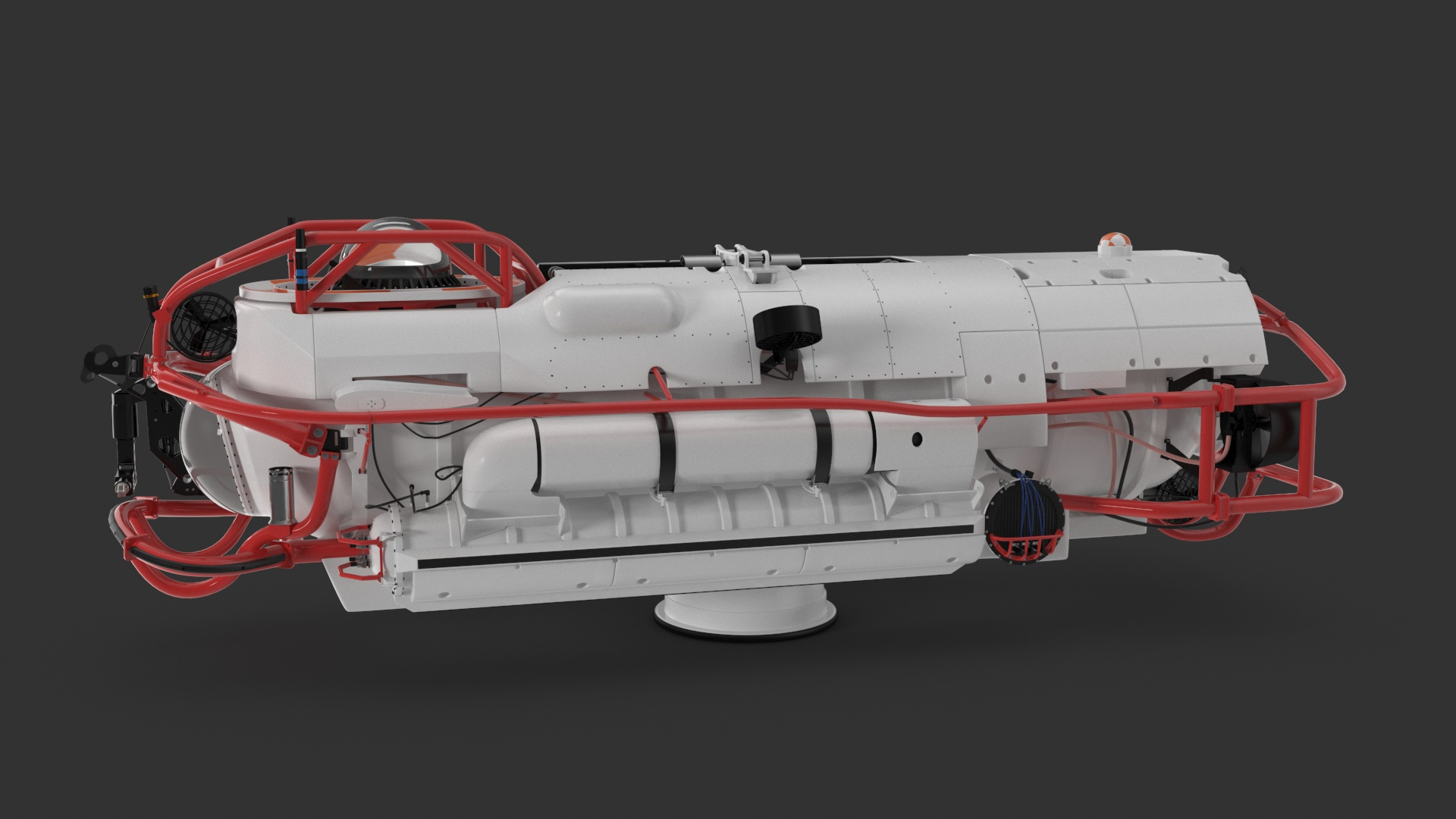 Rescue Submarine White 3D Model - TurboSquid 2243556
