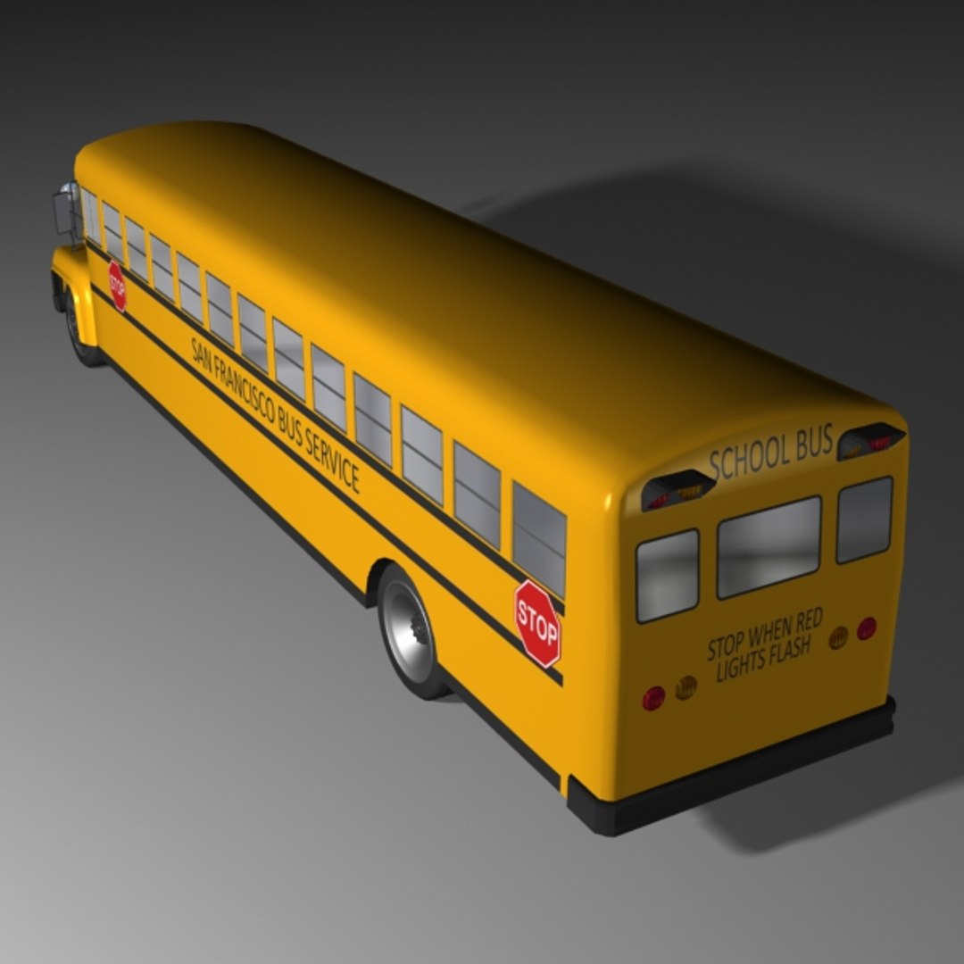 3d Model Of School Bus
