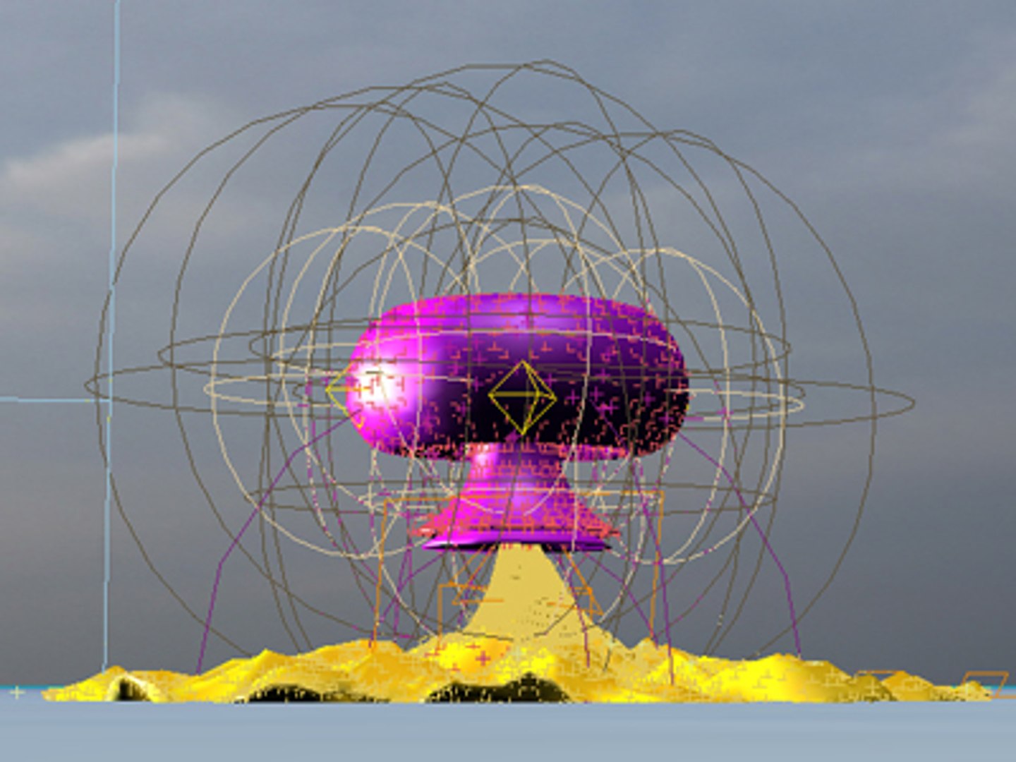 3d model nuclear bomb