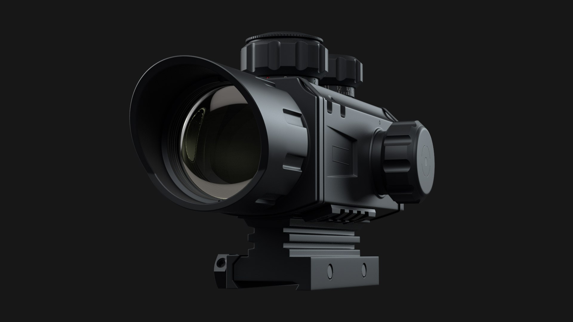 Rifle Scope 3D Model - TurboSquid 1571574