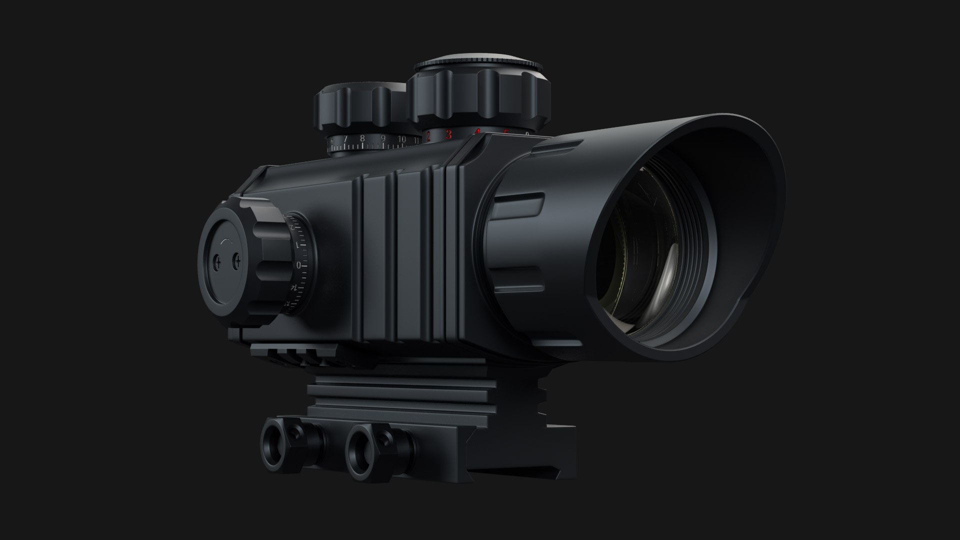 Rifle Scope 3D Model - TurboSquid 1571574