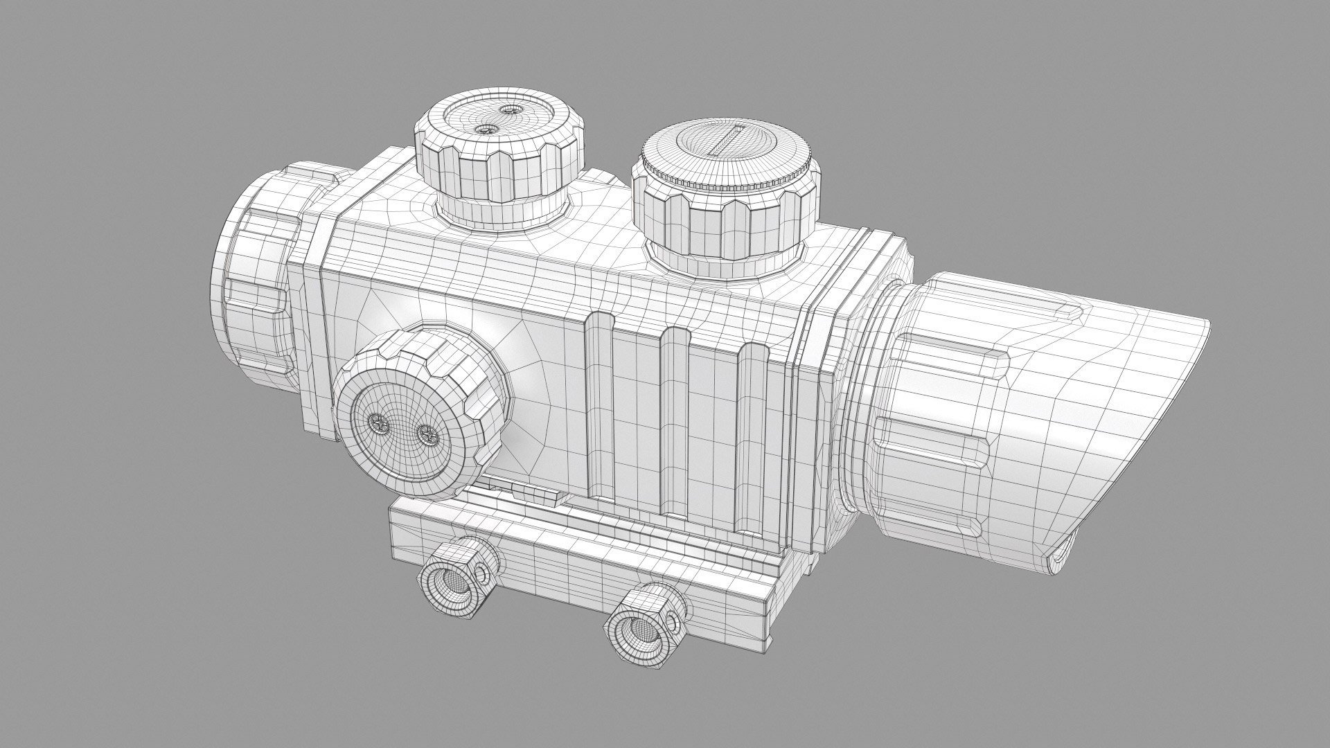 Rifle scope 3D model - TurboSquid 1571574