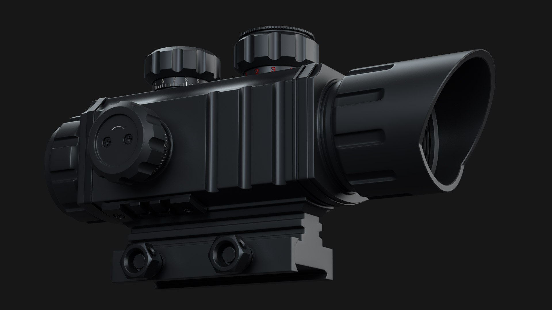 Rifle Scope 3D Model - TurboSquid 1571574