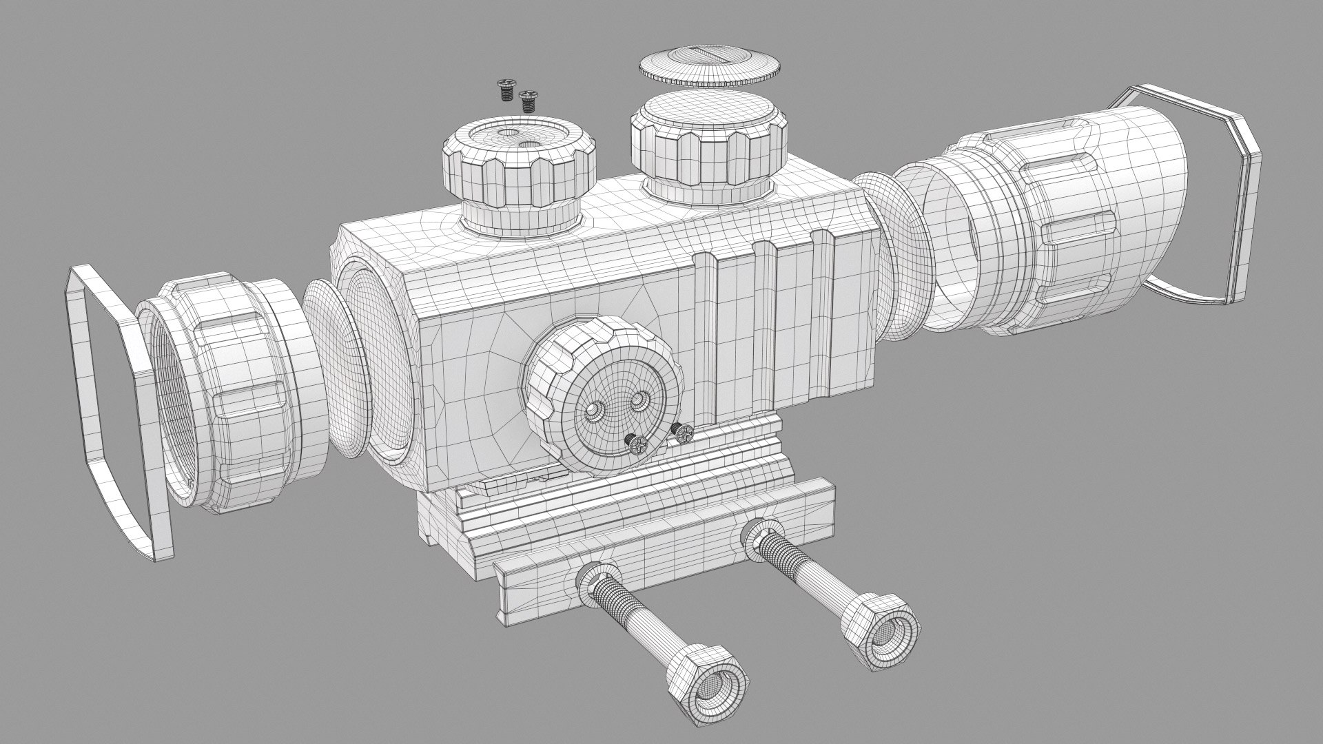 Rifle scope 3D model - TurboSquid 1571574