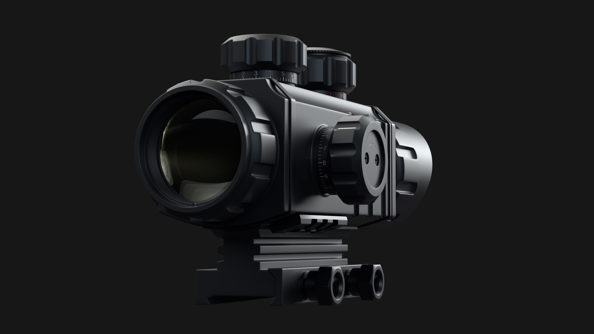 Rifle Scope 3D Model - TurboSquid 1571574