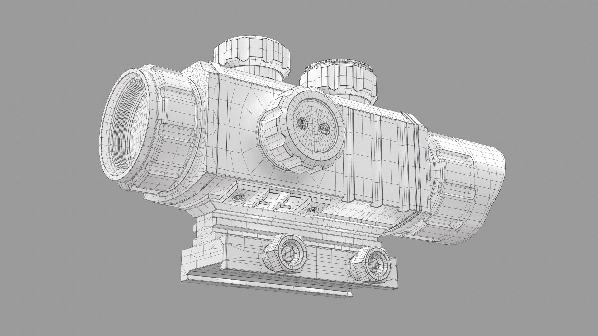 Rifle scope 3D model - TurboSquid 1571574