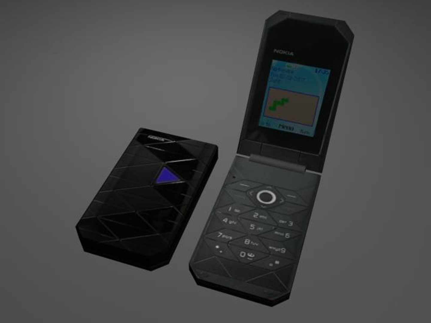 3d model nokia 7070 prism