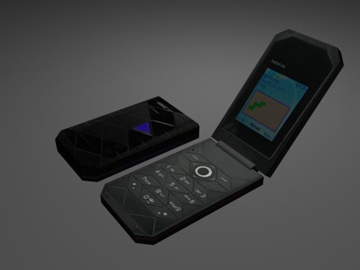3d model nokia 7070 prism