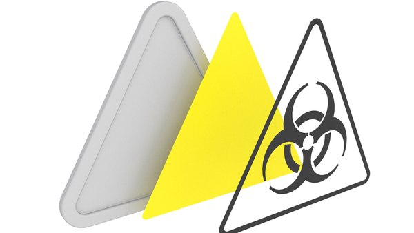 3D model warning sticker - TurboSquid 1600787