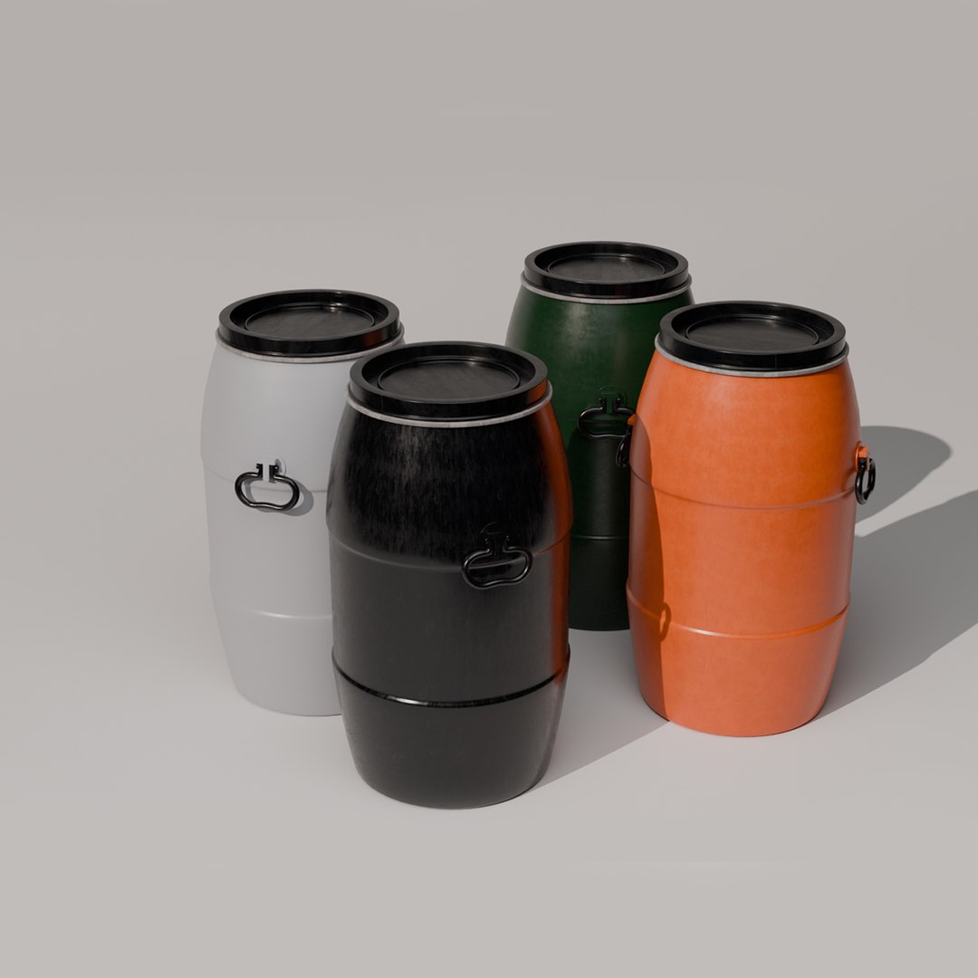 Plastic Drum Set 3D - TurboSquid 2425934