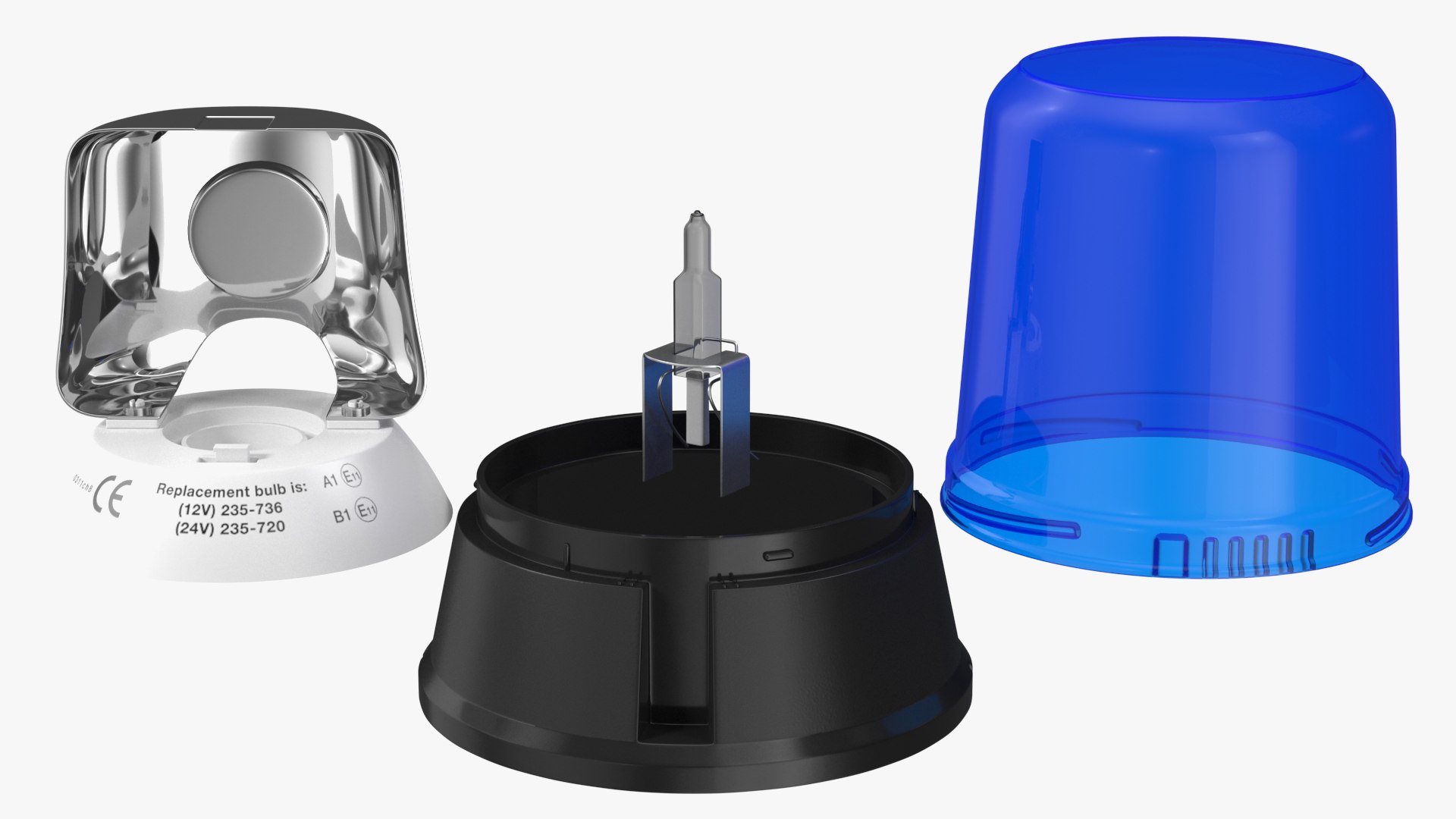 Flashing Rotating Beacon Blue 3D model - TurboSquid 1872194