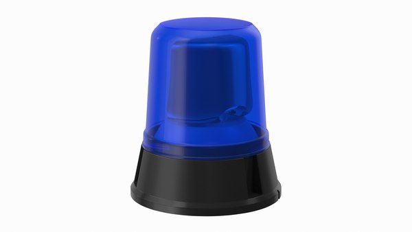 3D модель Проблесковый маячок синий - TurboSquid 1872194