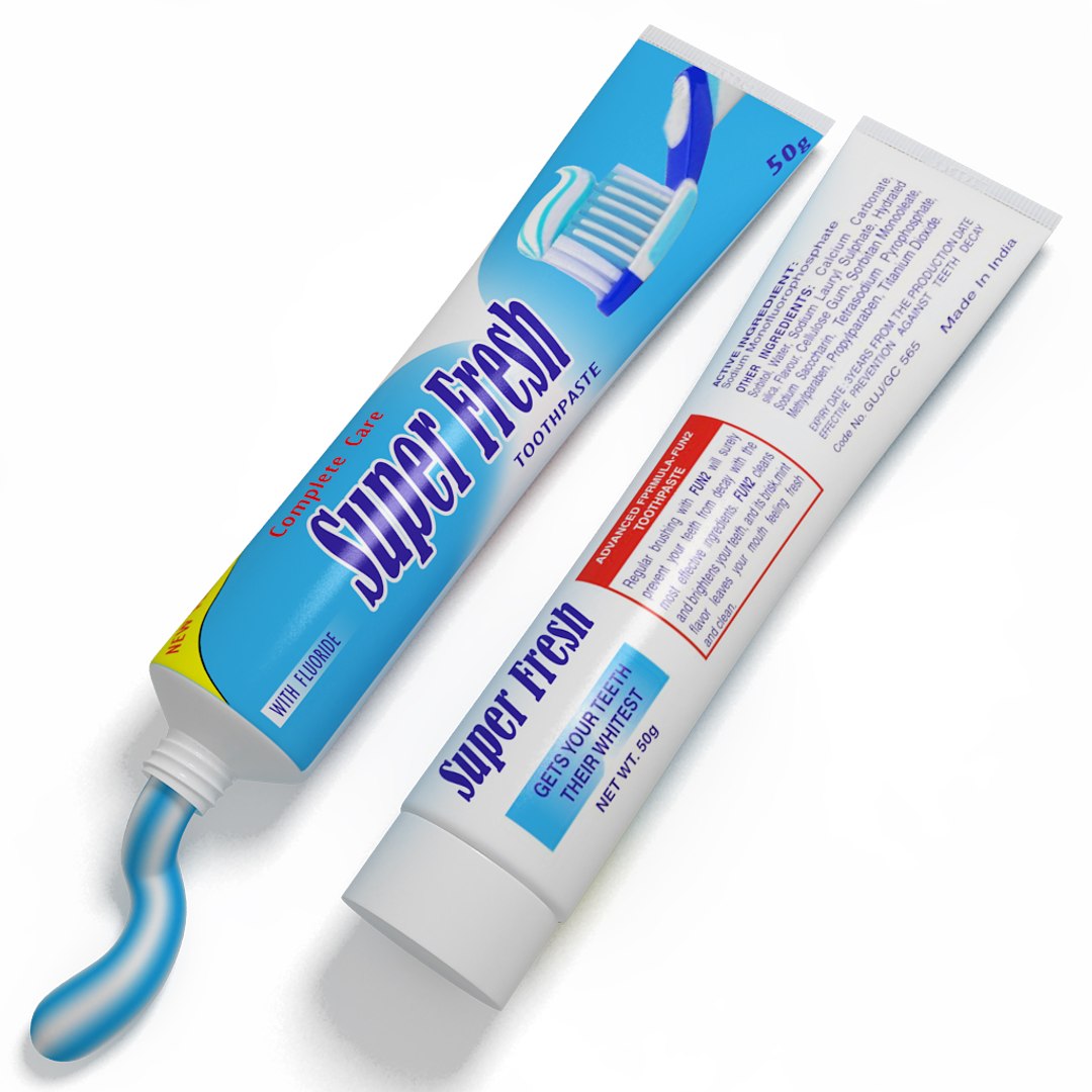 3d Toothpaste Tooth Paste Model
