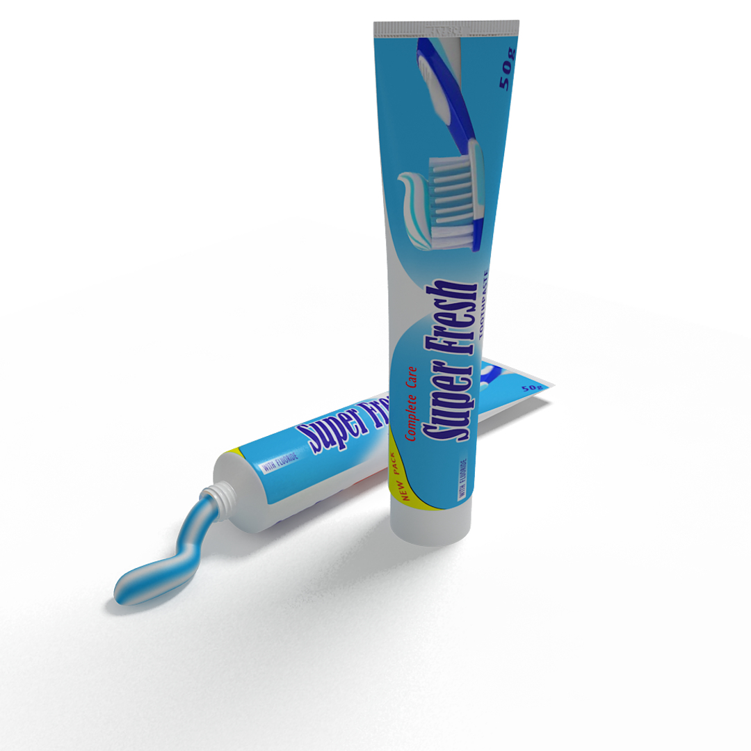 3d Toothpaste Tooth Paste Model