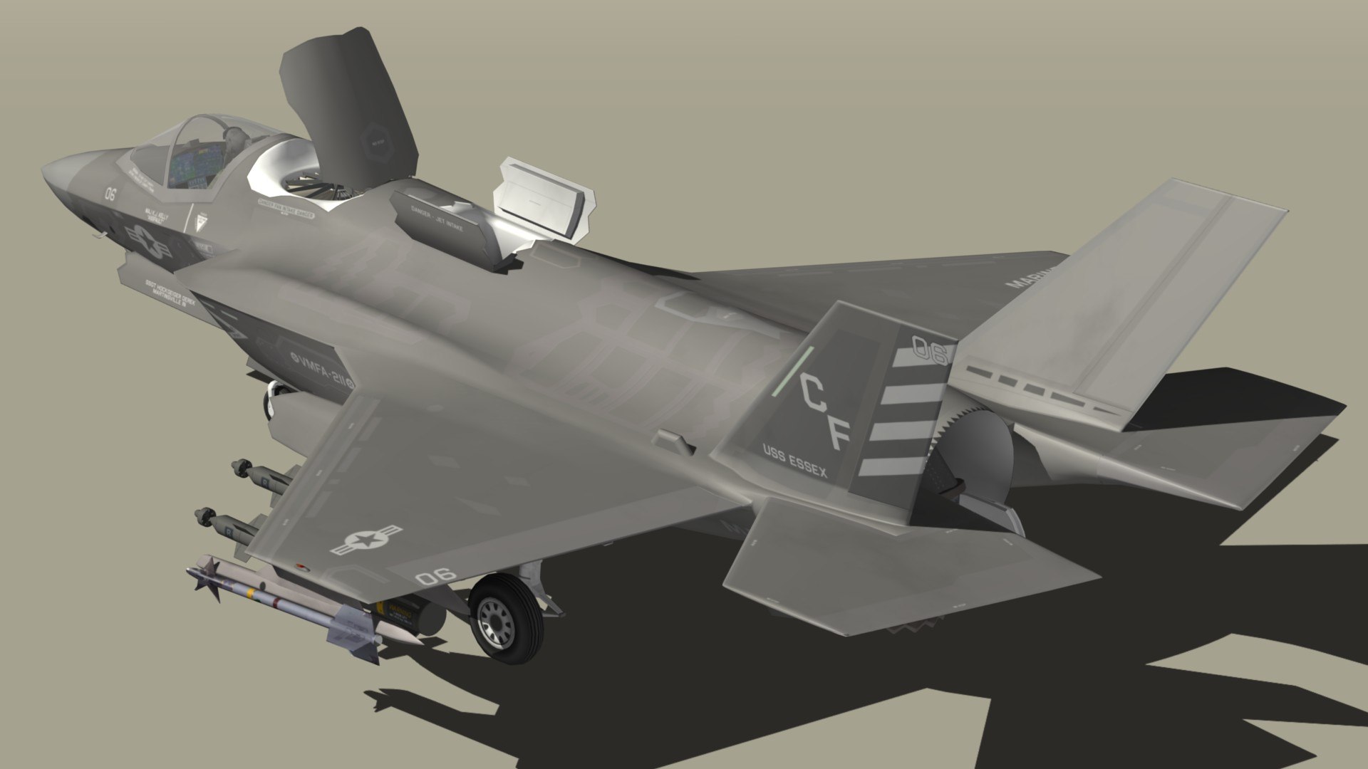 Lockheed Martin F-35B VTOL 3D Model - TurboSquid 1967081