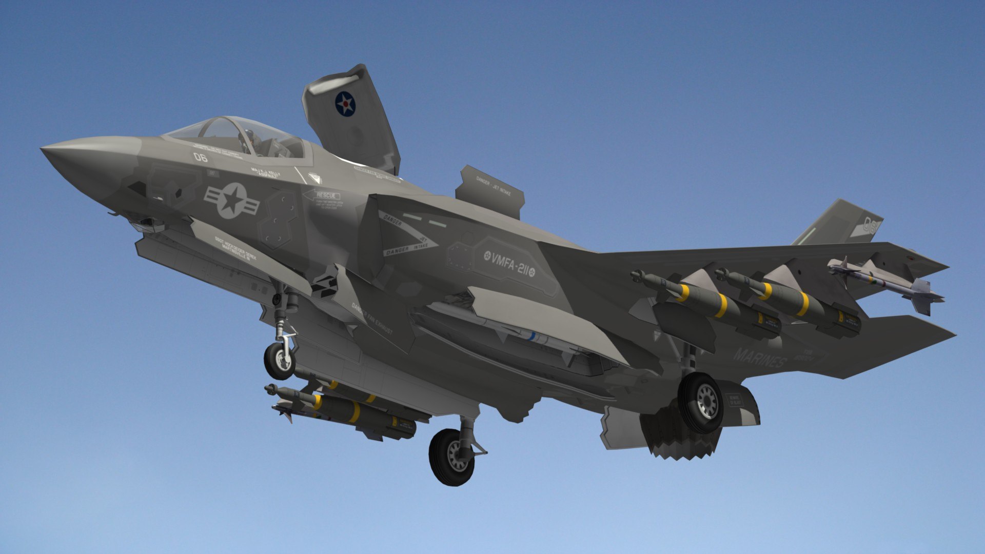 Lockheed Martin F-35B VTOL 3D Model - TurboSquid 1967081