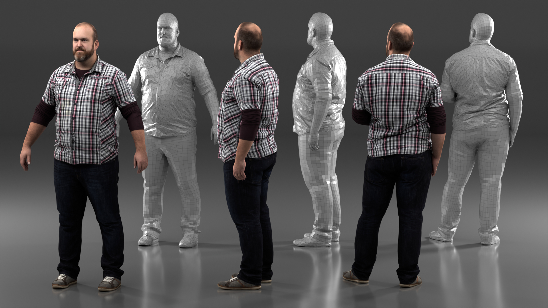 Rigged Man Character - 3D Scanned Figure 0102 3D Model - TurboSquid 2410074