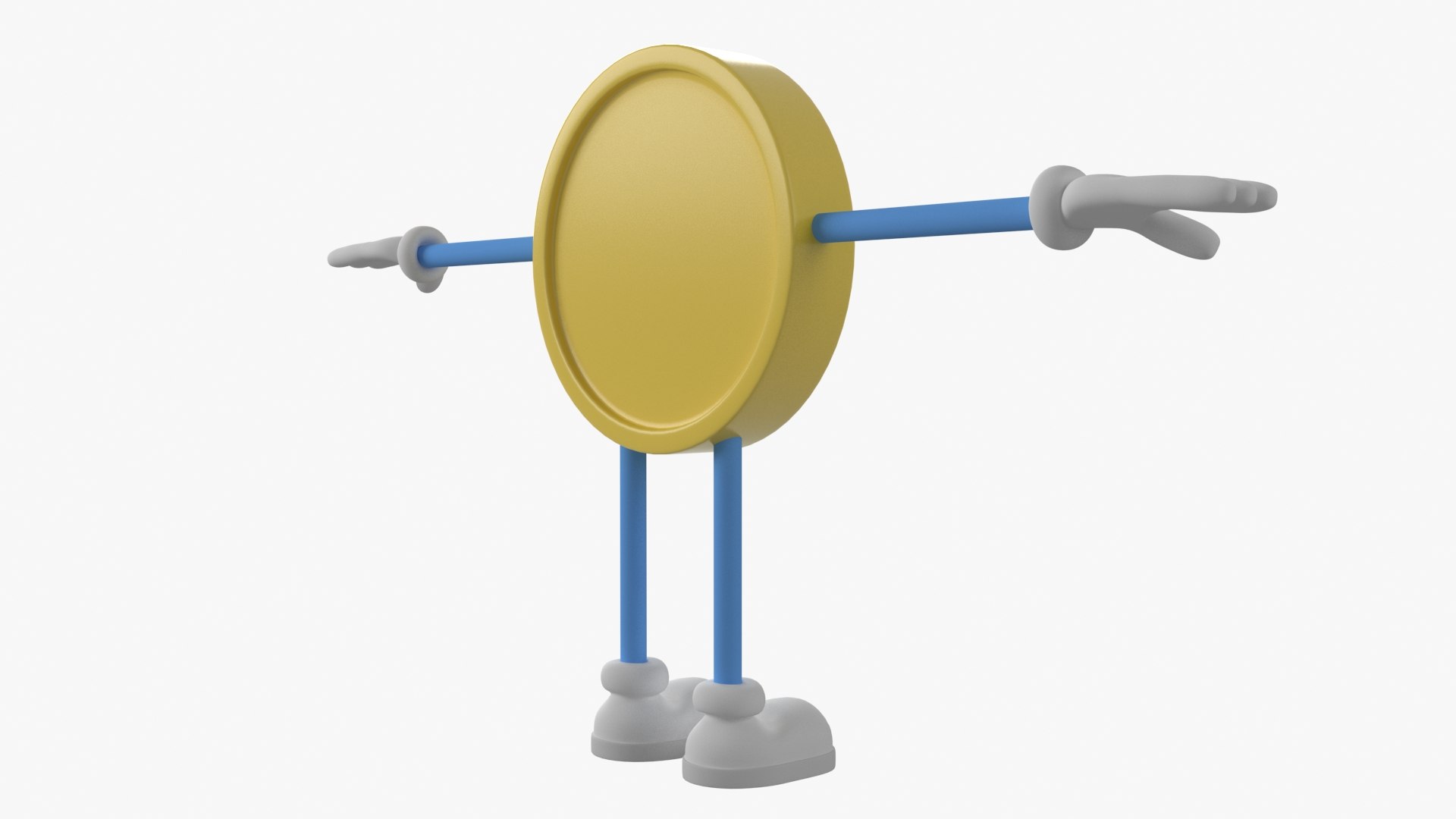 Bitcoin Character 3D Model - TurboSquid 1866117