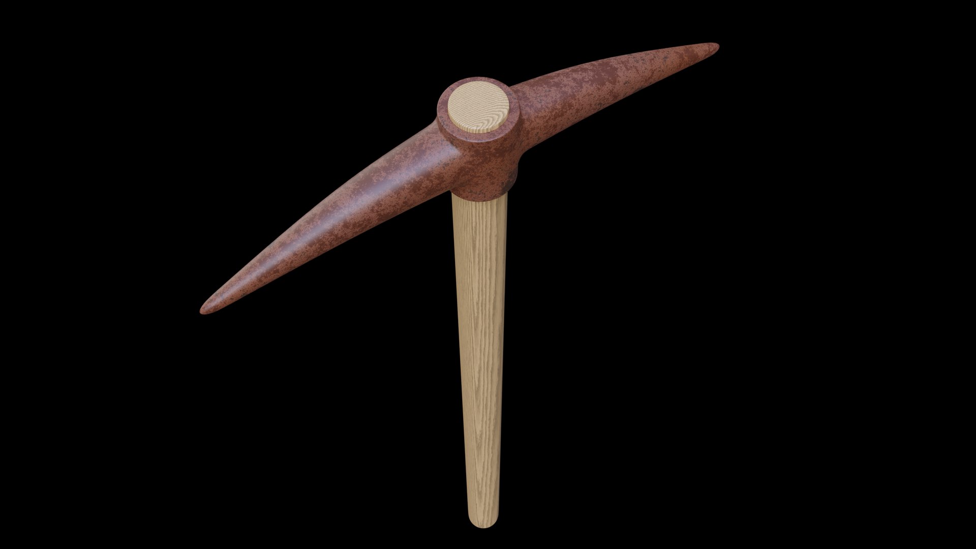 3D Mattock With Rust And Dust - TurboSquid 2010786