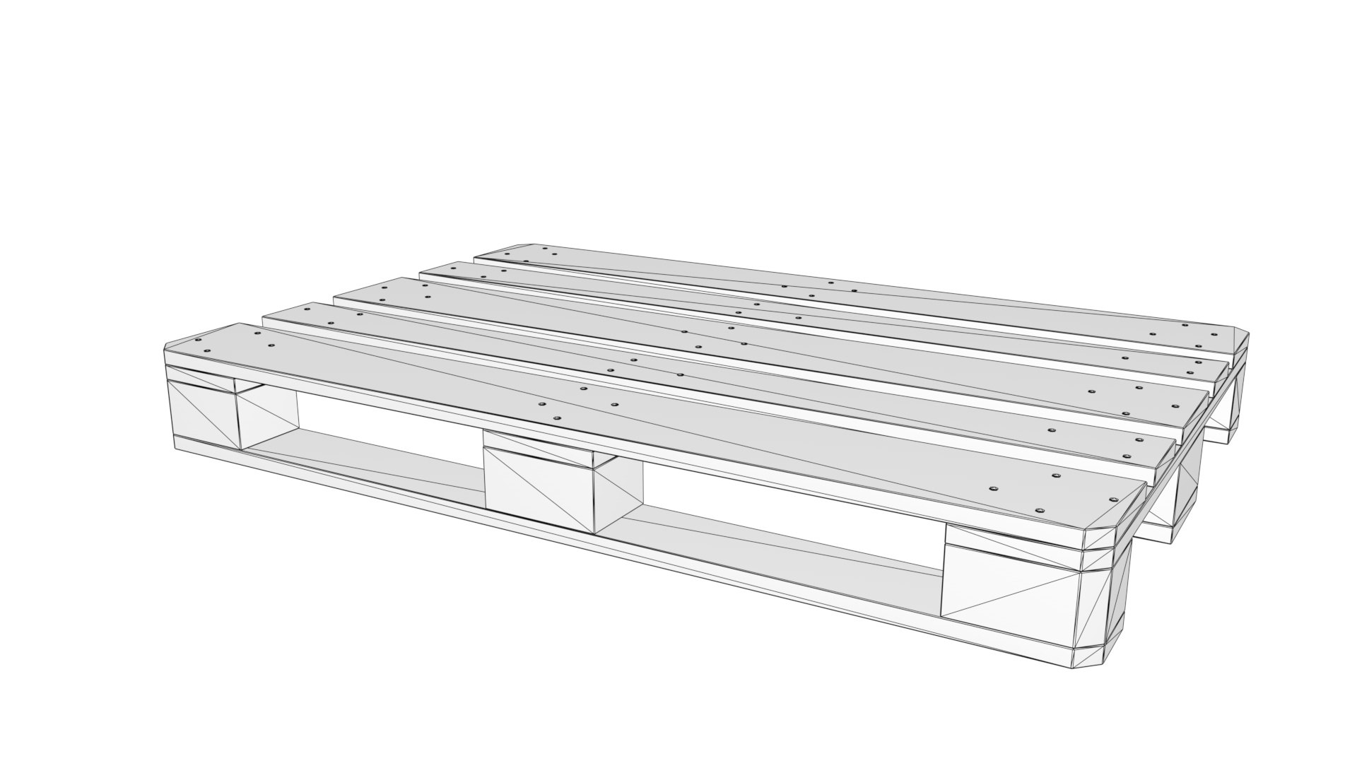 3D Wooden Pallet Model - TurboSquid 1997479