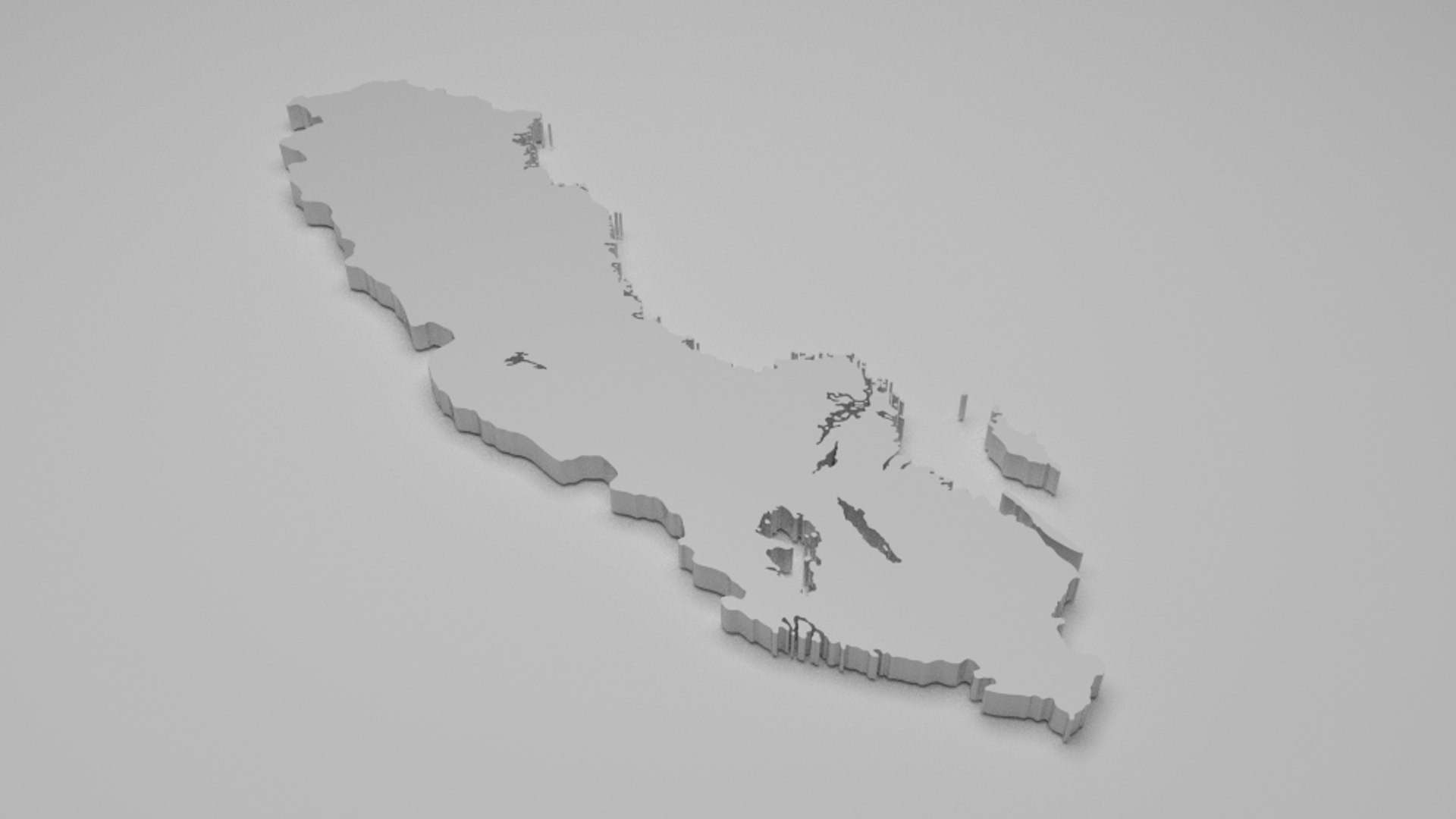 3d Model Sweden Flag