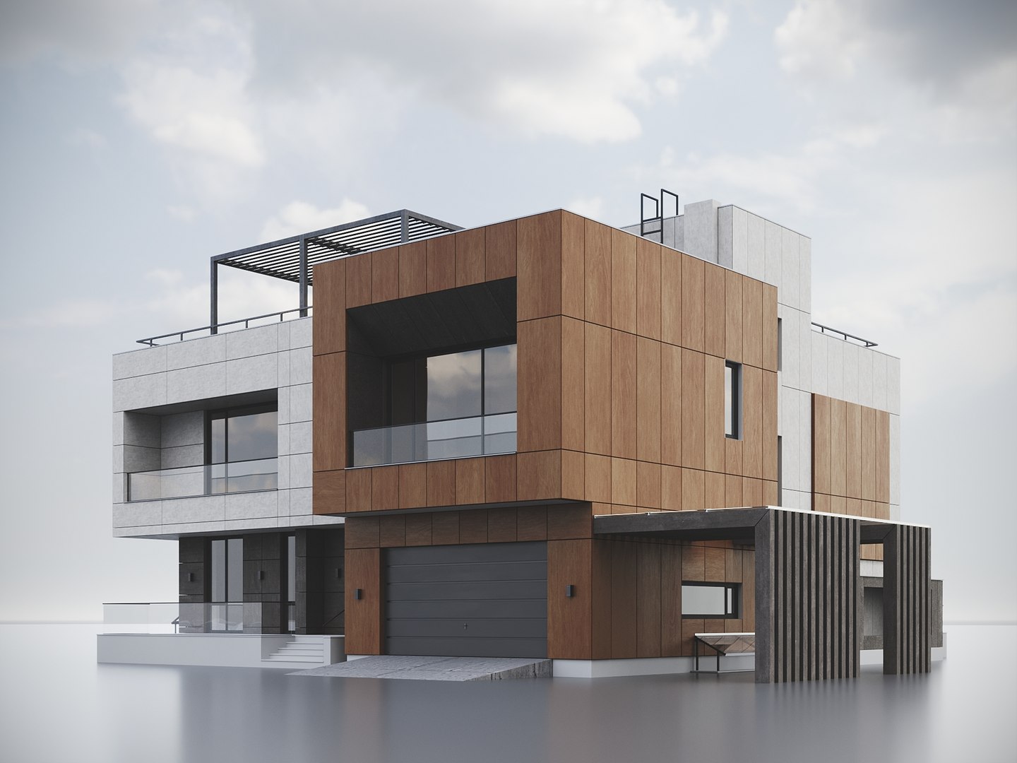 3D Modern Residential Building 014 - TurboSquid 2153800
