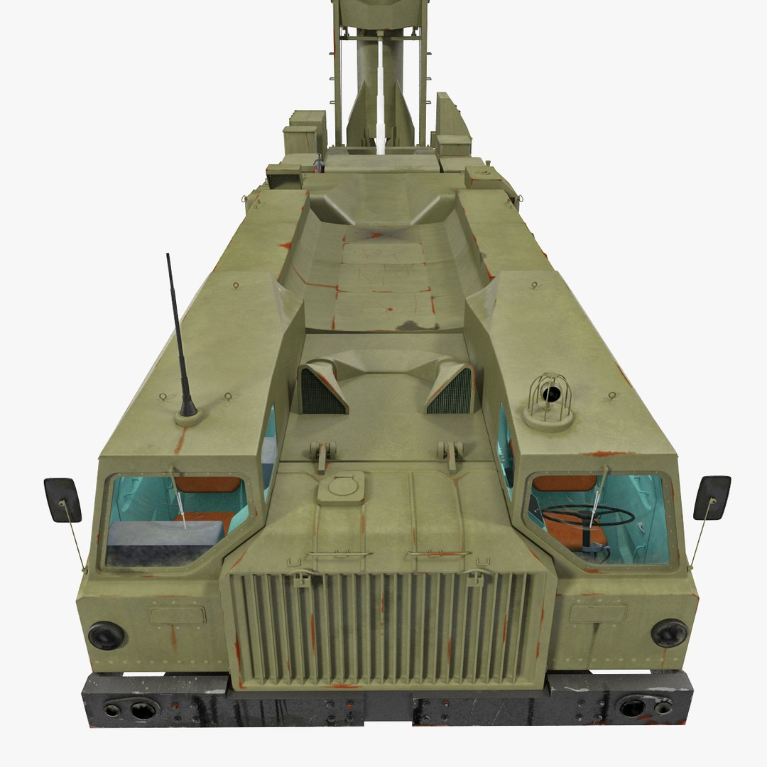 3d model scud missile launcher maz-543