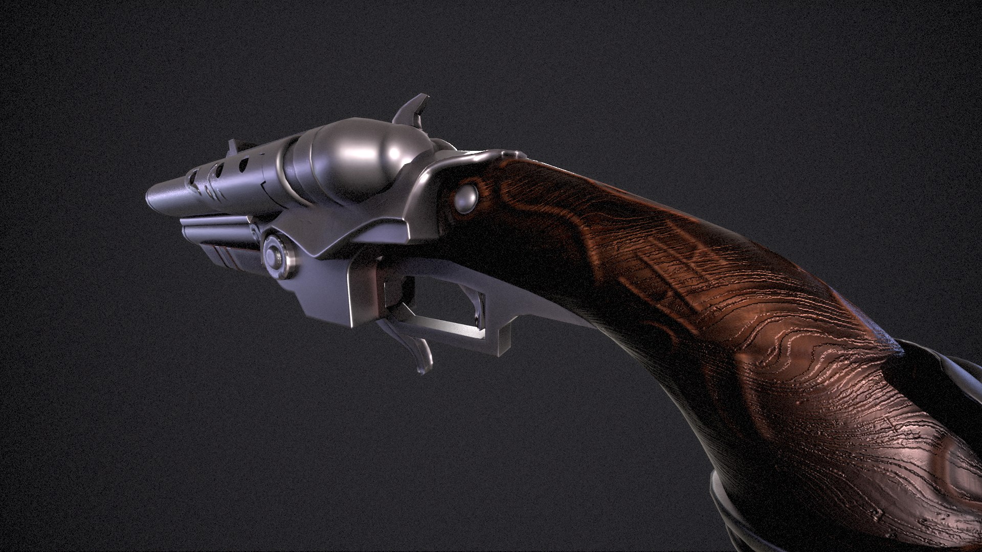 3D модель Fantasy Revolver - TurboSquid 2106170