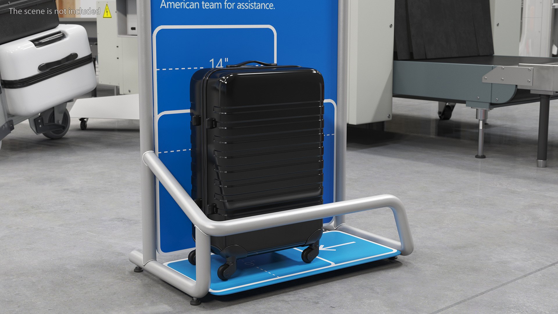 3D Airport Luggage Check Unit New - TurboSquid 2097556