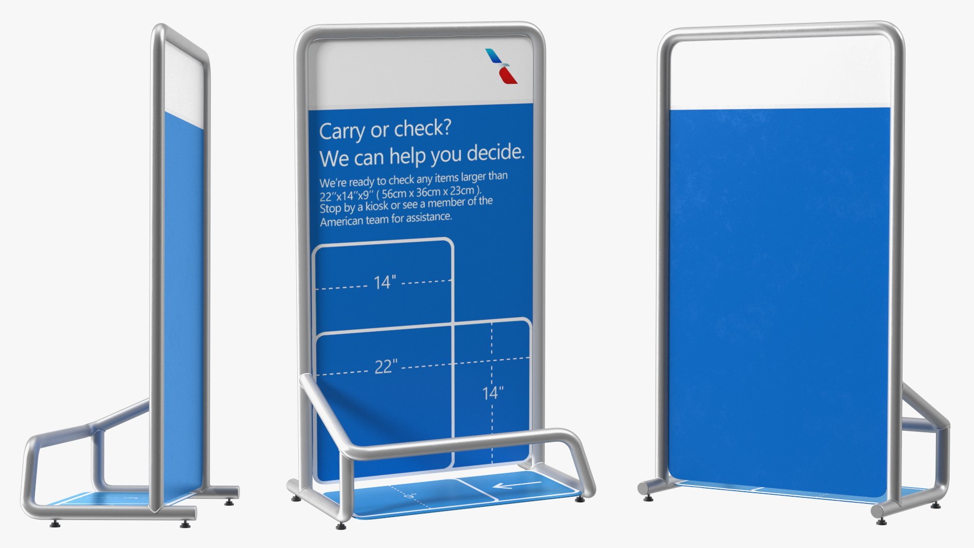 3D Airport Luggage Check Unit New - TurboSquid 2097556