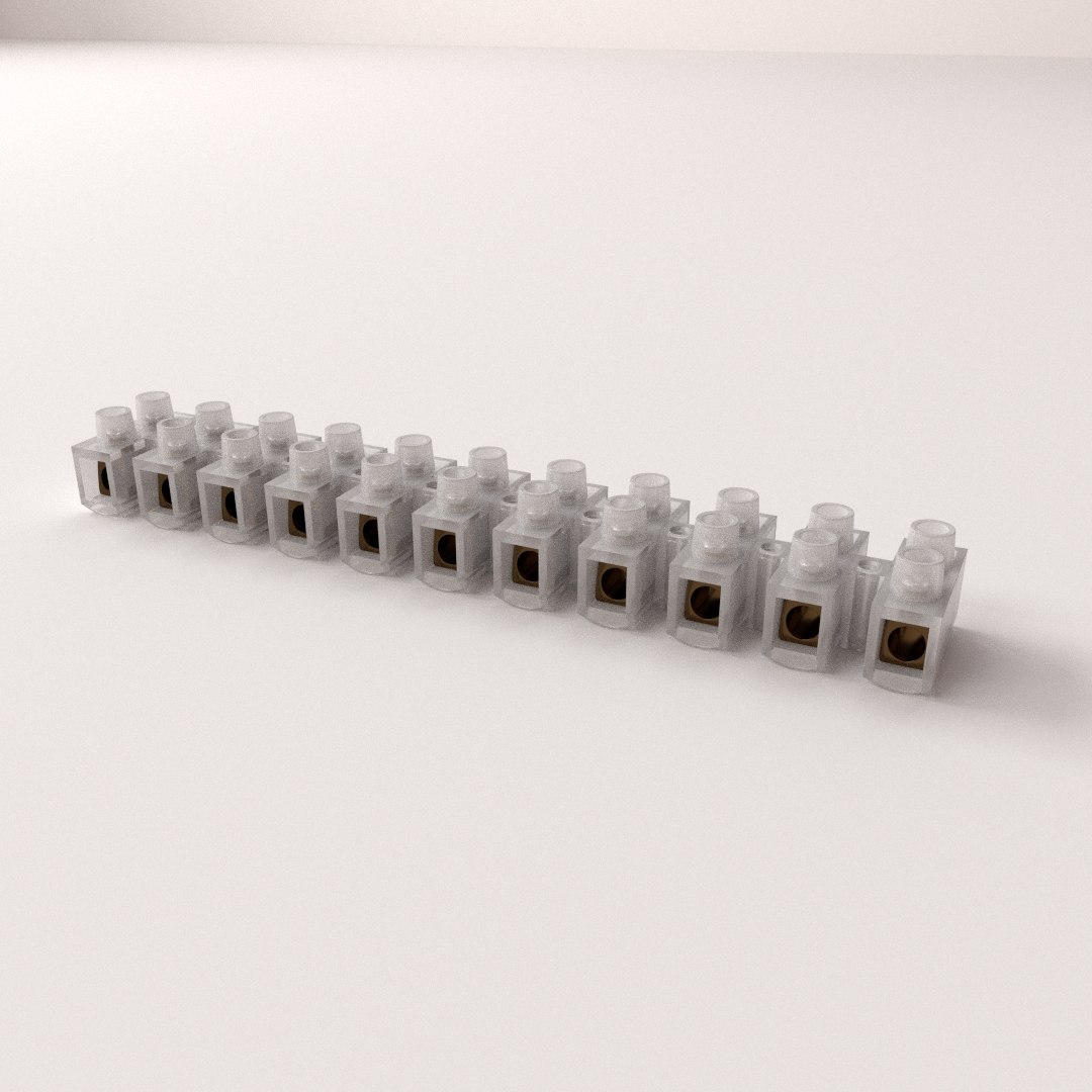 3d Terminal Block Model