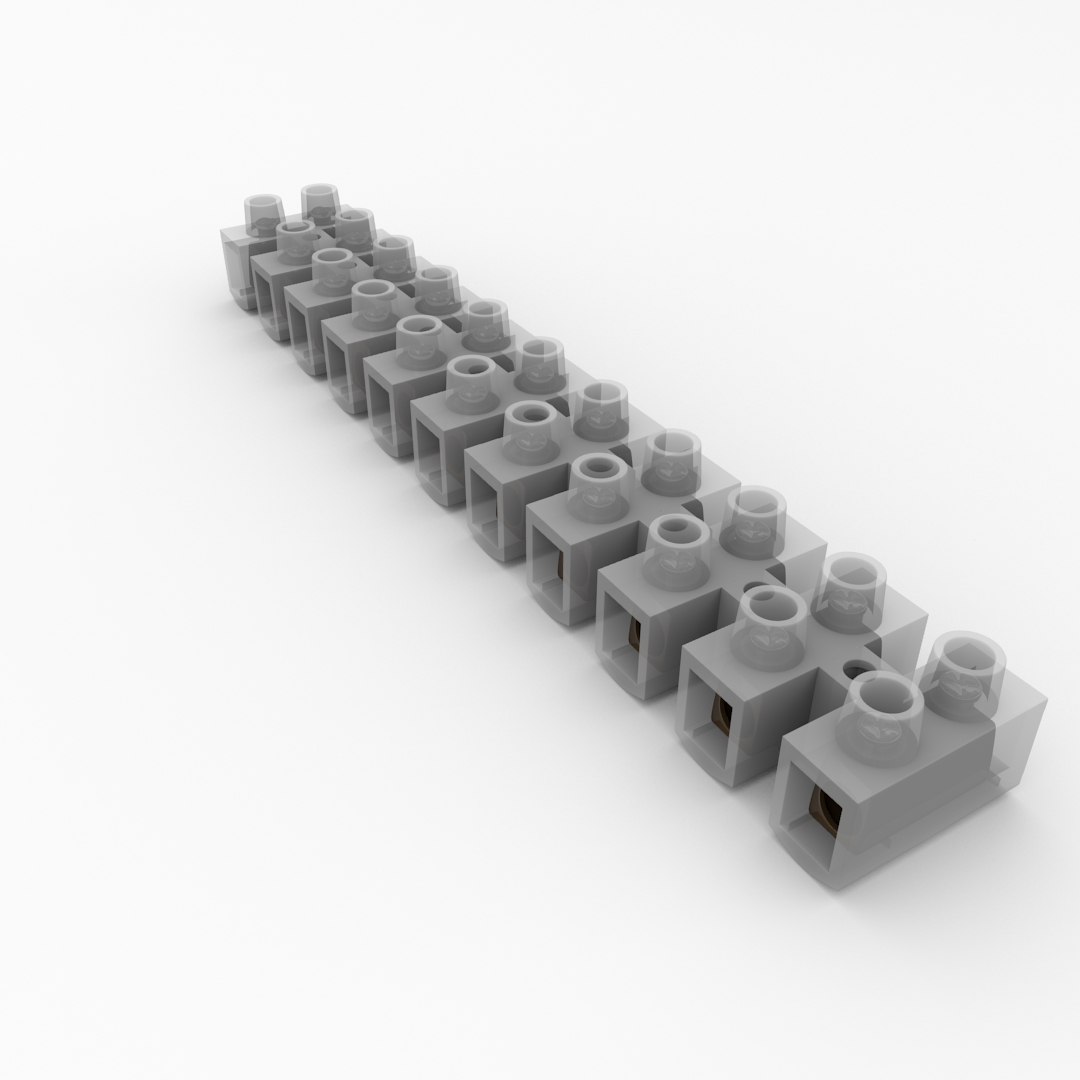 3d Terminal Block Model