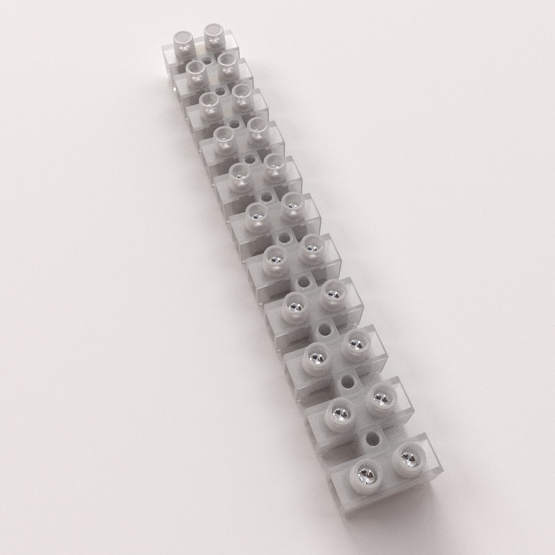 3d Terminal Block Model