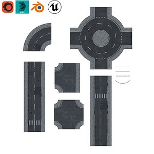 Blender Road Models | TurboSquid