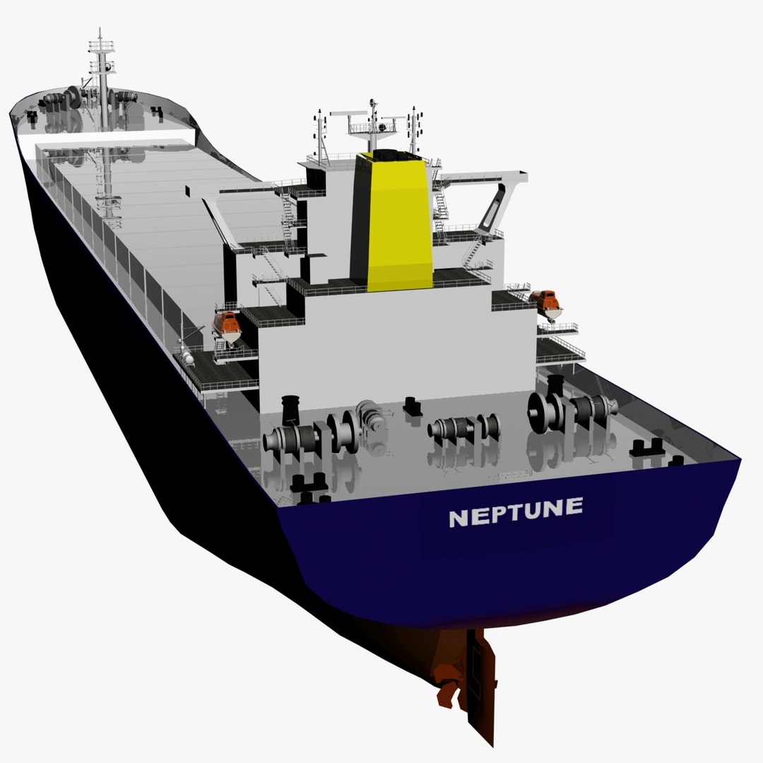 Bulk Carrier Ship 3d Model