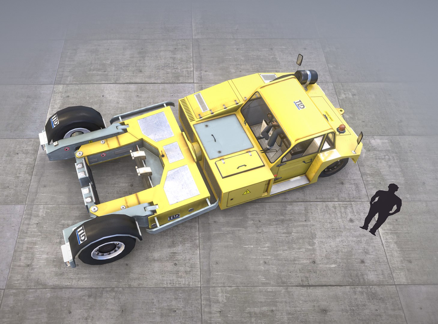 3D Towbarless Aircraft Tractors Tpx-200-s Model - TurboSquid 1513654