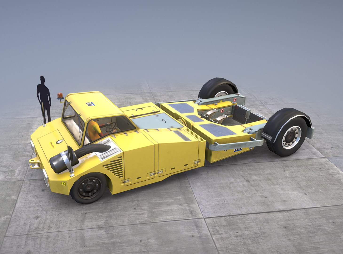 3D Towbarless Aircraft Tractors Tpx-200-s Model - TurboSquid 1513654