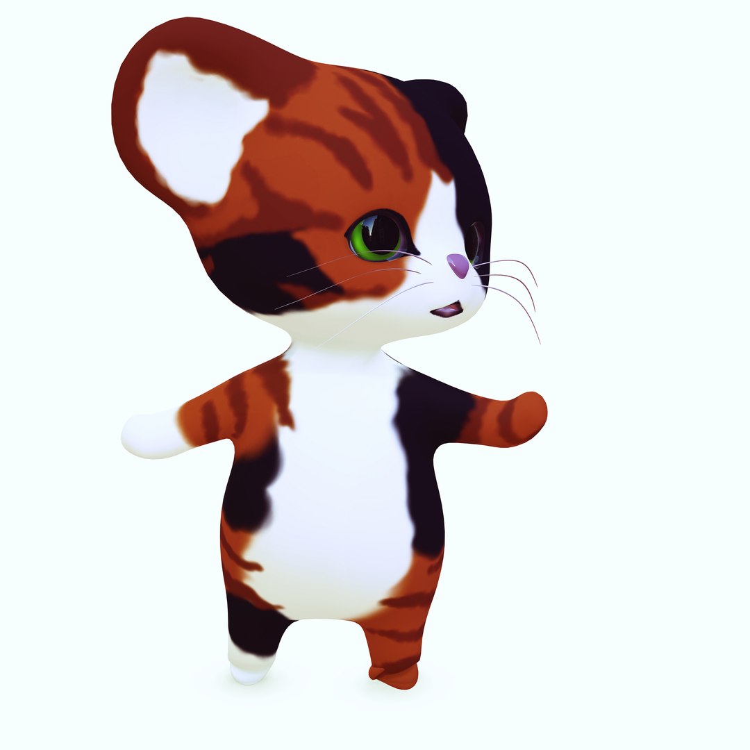 3D model CARTOON CAT ANIMATED - TurboSquid 2102759